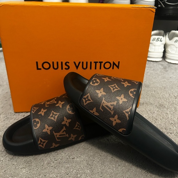 Louis Vuitton | Shoes | 1 R3p Louis Vuitton Pool Slides | Poshmark